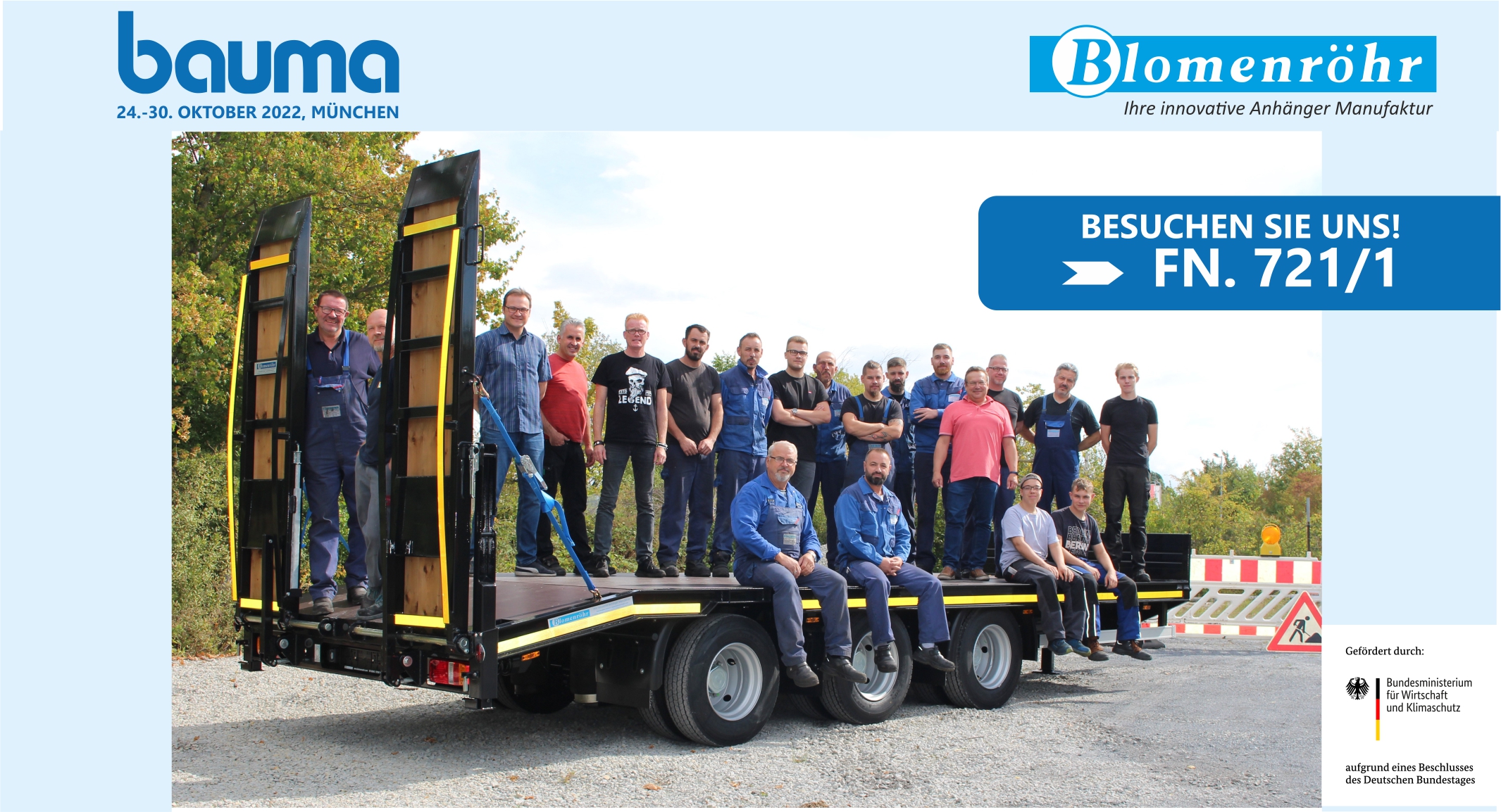 bauma 2022 will open its doors soon! | Blomenröhr Fahrzeugbau